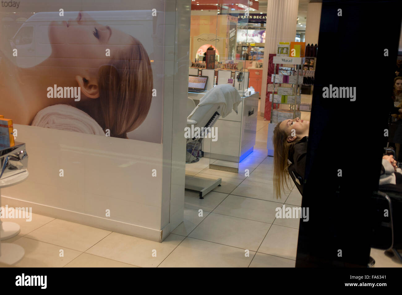 Large image of a model and real-life lady customer also reclined for ...