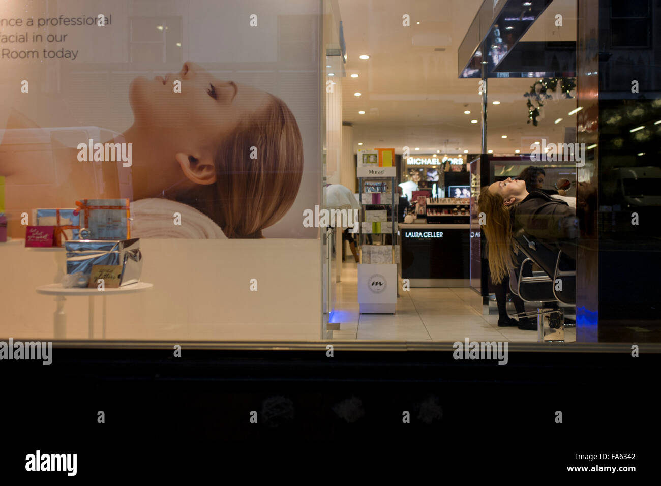 Large image of a model and real-life lady customer also reclined for ...