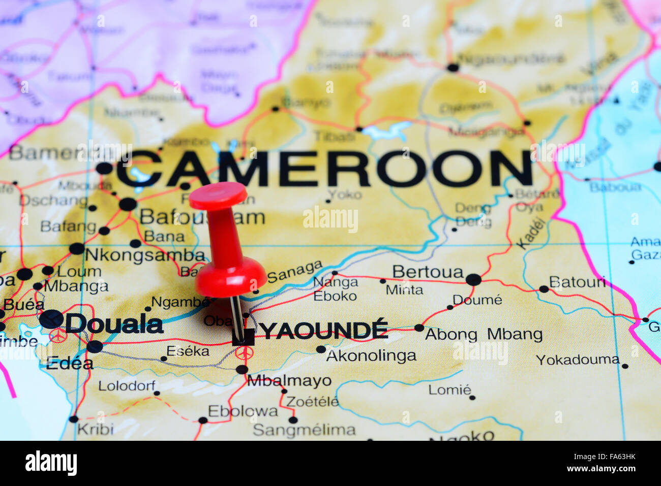 Map of yaounde hi-res stock photography and images - Alamy