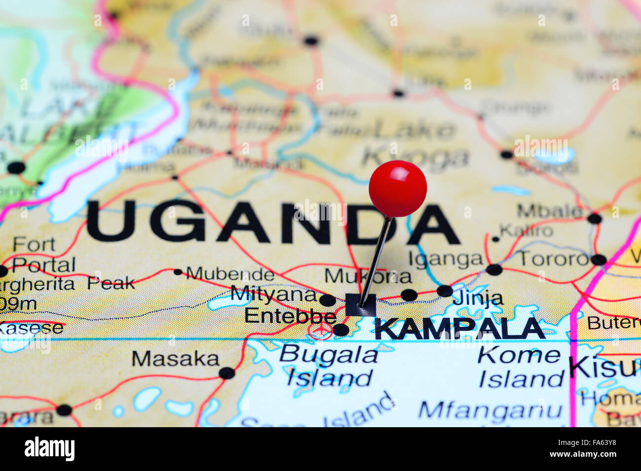 Map africa uganda hi-res stock photography and images - Alamy