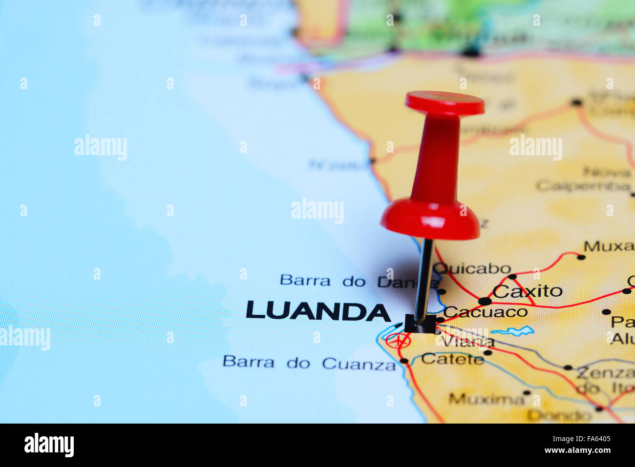 Mapa De áfrica De Luanda