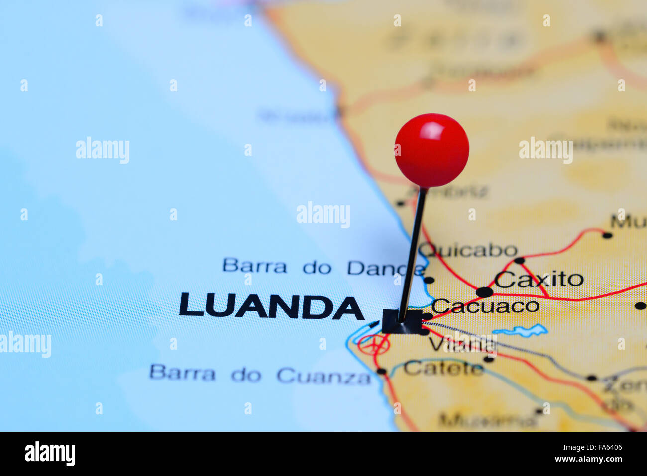 Map of luanda hi-res stock photography and images - Alamy