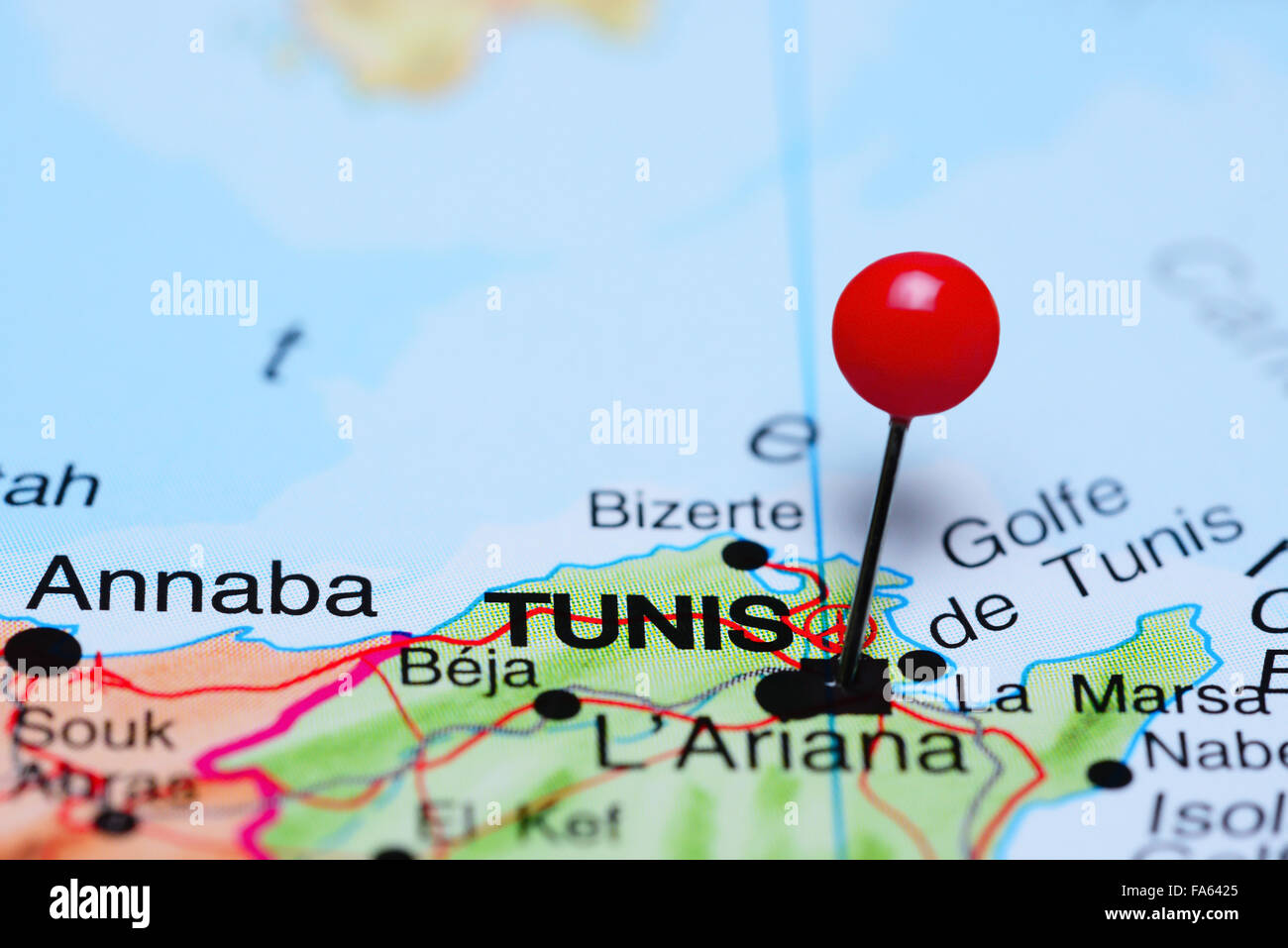 Tunisia map hi-res stock photography and images - Alamy