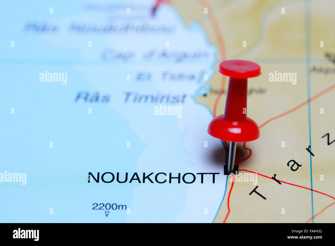 Mauritania, nouakchott, map hi-res stock photography and images - Alamy
