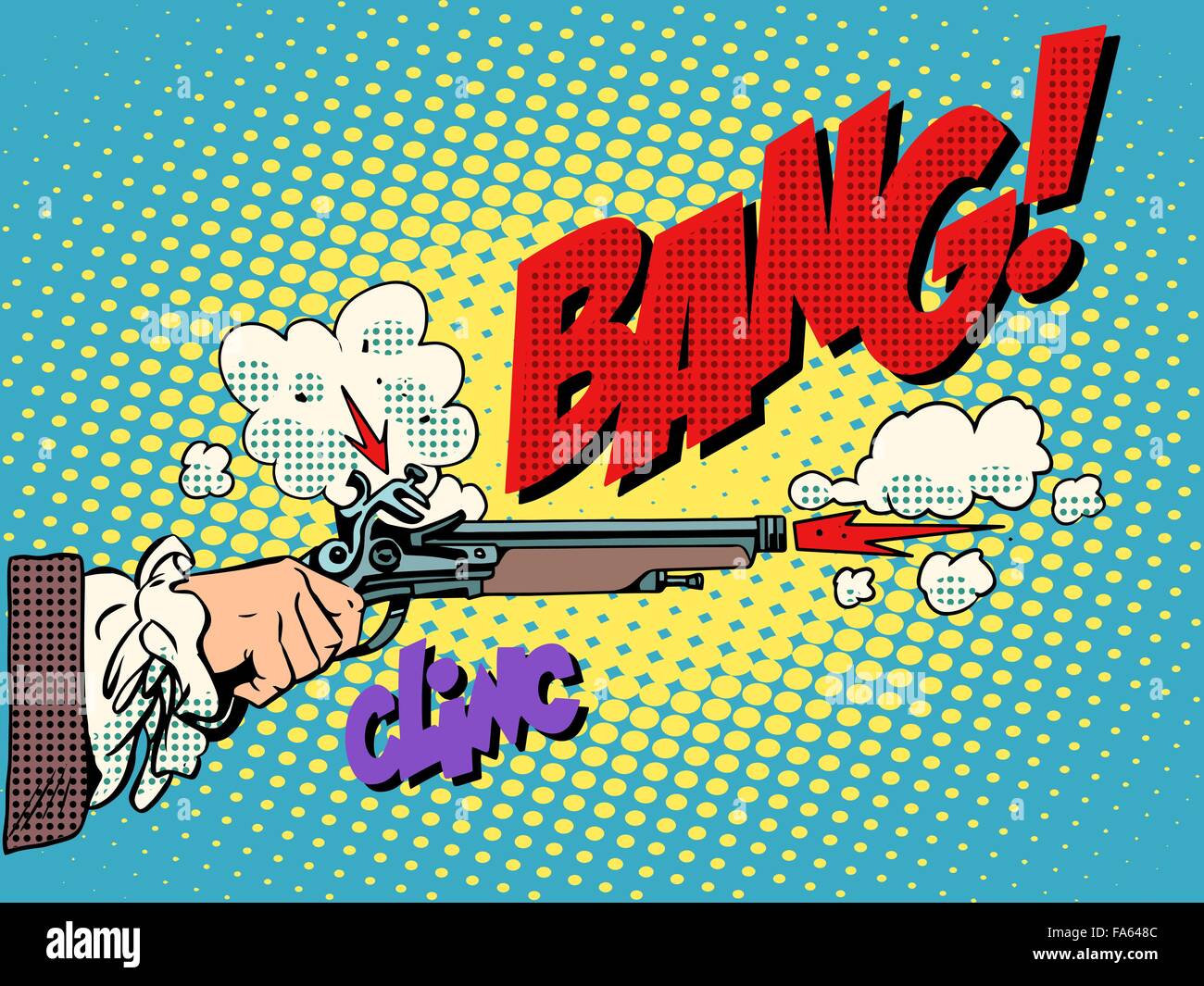 Pistol cartoon hi-res stock photography and images - Alamy