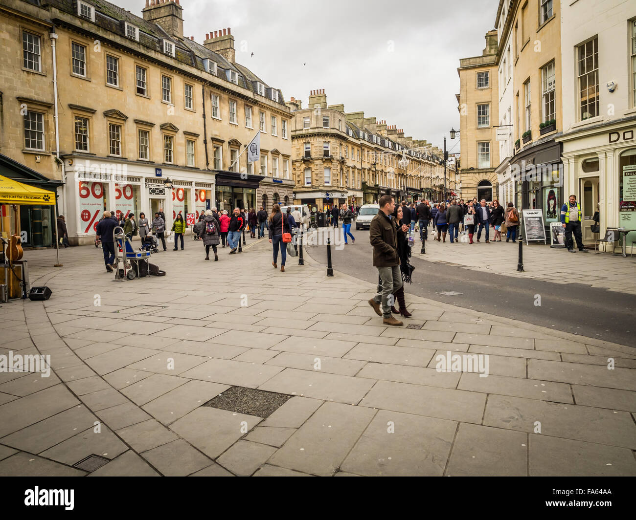 Bath spa view city centre city center georgian city hi-res stock ...
