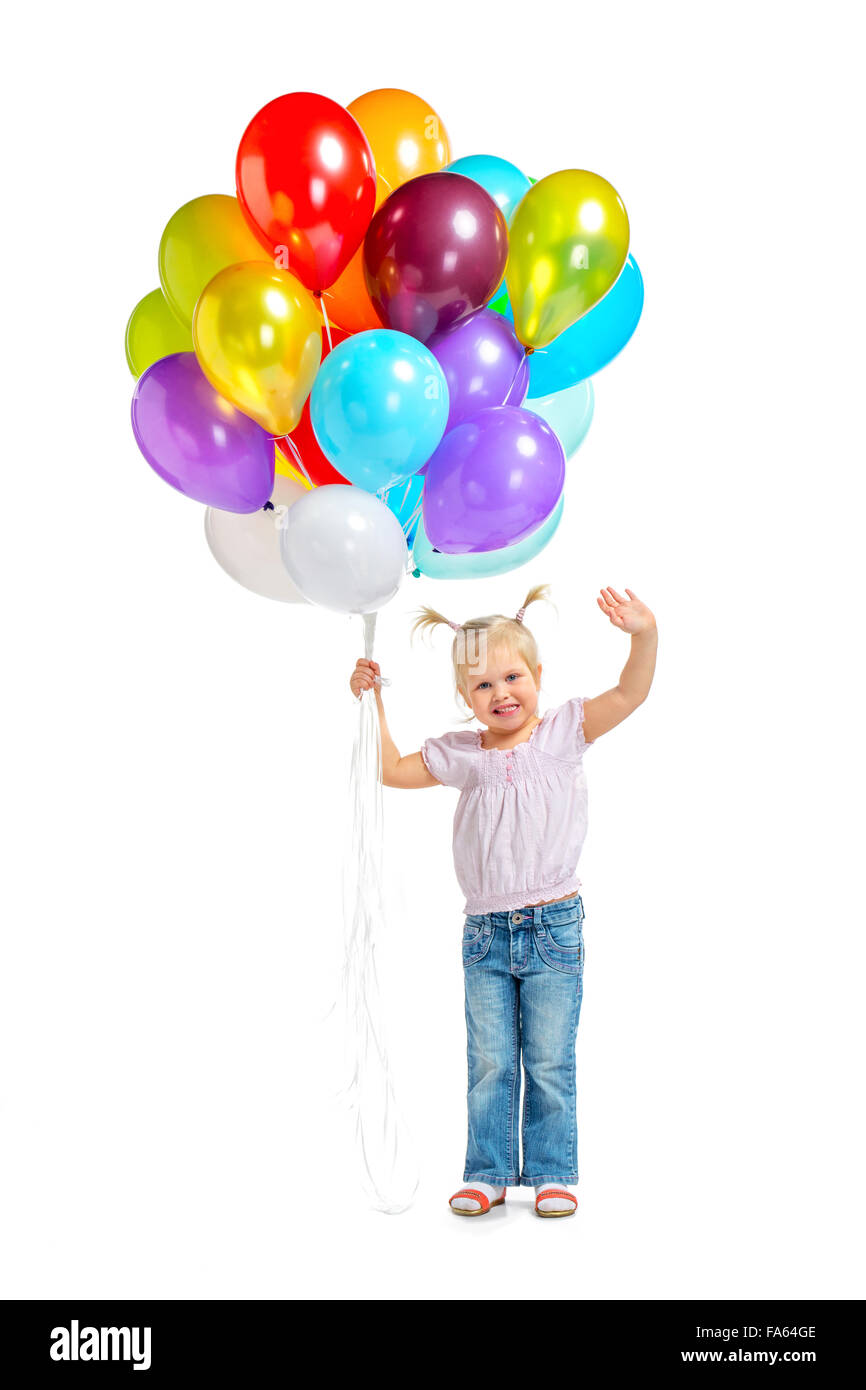 Child helium balloons Cut Out Stock Images & Pictures - Alamy