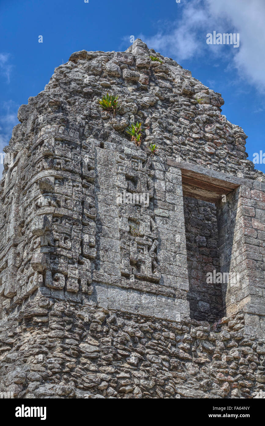 Structure XX, Chicanna Mayan Archaeological Site, Mixture of Chenes and ...