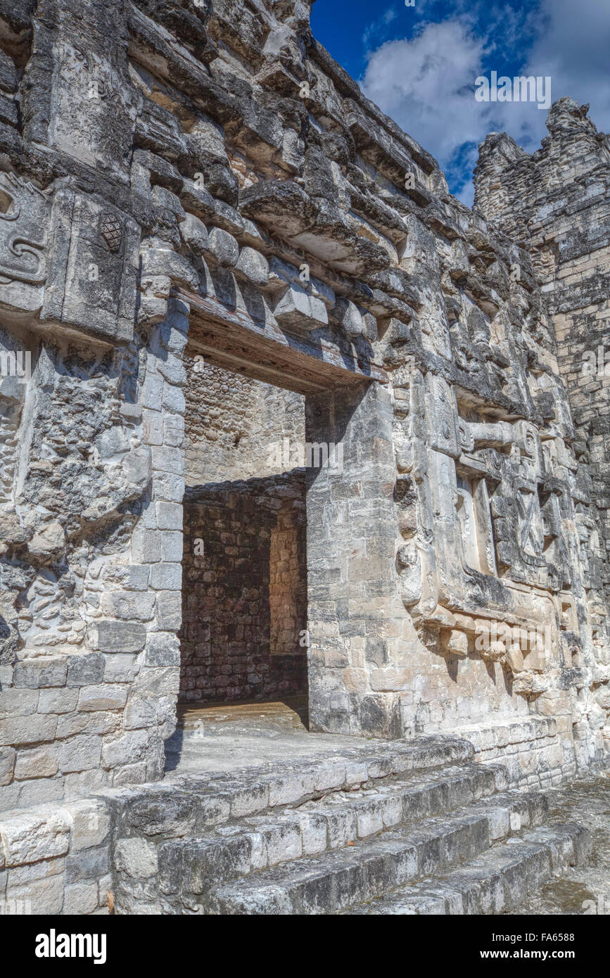 Monster Mouth Doorway, Hormiguero Mayan Archaeological Site, Rio Bec ...