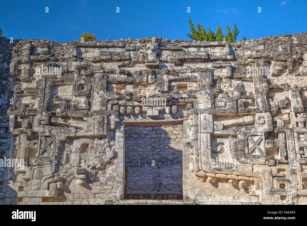 Monster Mouth Doorway, Hormiguero Mayan Archaeological Site, Rio Bec ...