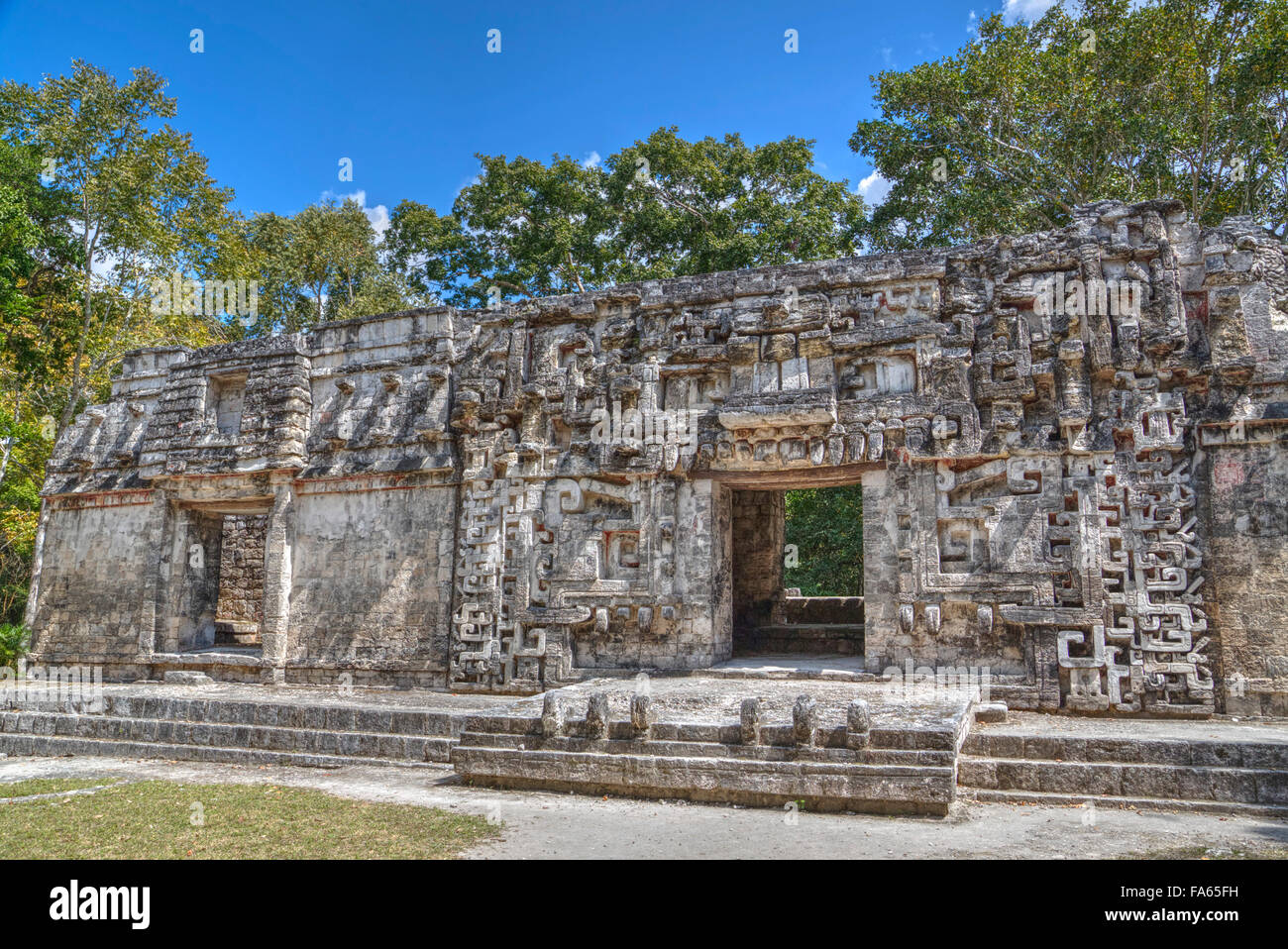 Monster Mouth Doorway, Structure II, Chicanna Mayan Archaeological Site ...