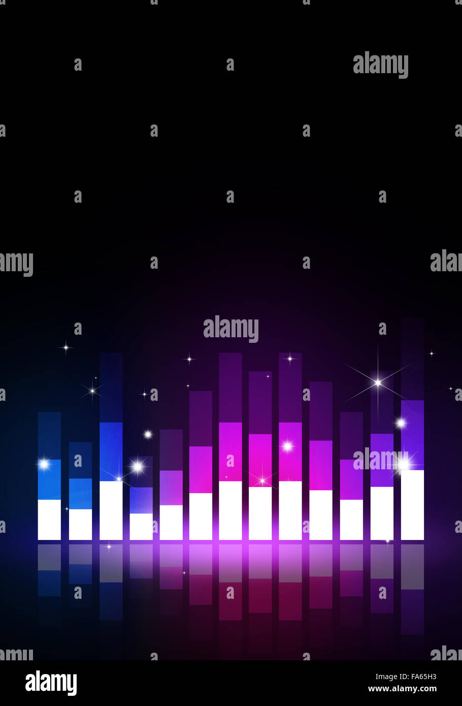 multicolor music equalizer background for joyful party events Stock ...