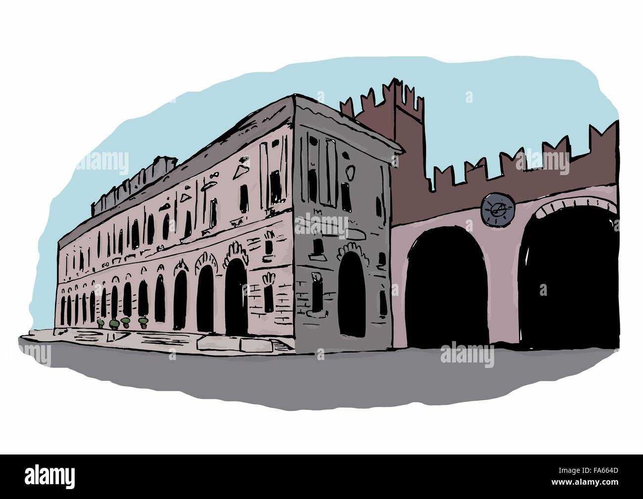 Gran Guardia Palace,Verona Stock Photo - Alamy