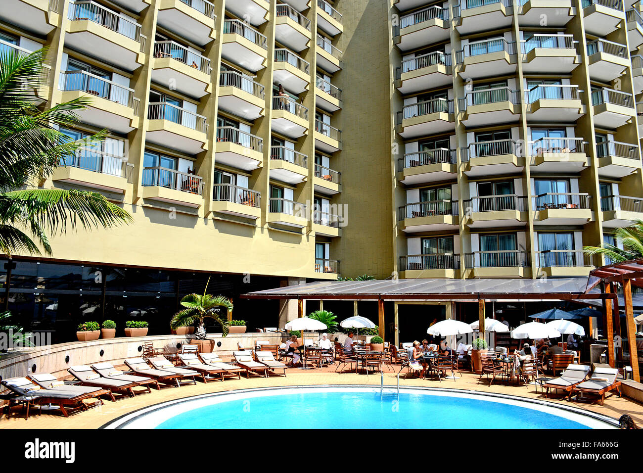 swimming pool Sofitel hotel Copacabana Rio de Janeiro Brazil Stock ...