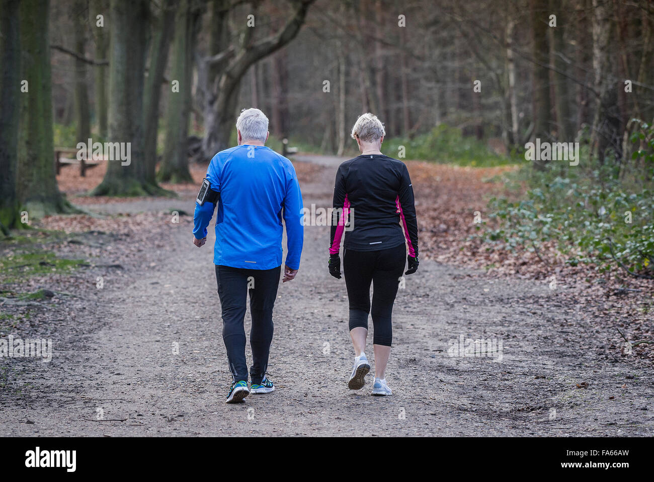 Couple strolling through parkland hi-res stock photography and images ...