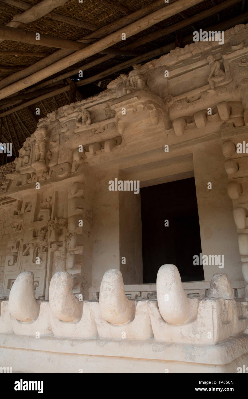 Stucco Sculpture, Monster Mouth, The Tomb of Ukit Kan Lek Tok (Mayan ...
