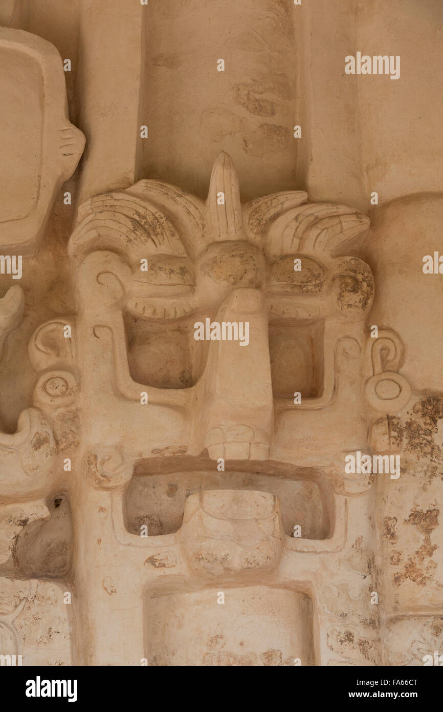 Stucco Mask, The Tomb of Ukit Kan Lek Tok (Mayan Ruler), The Acropolis ...