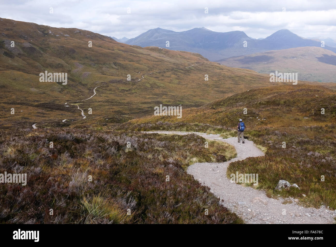 Hiking in the highlands hi-res stock photography and images - Alamy