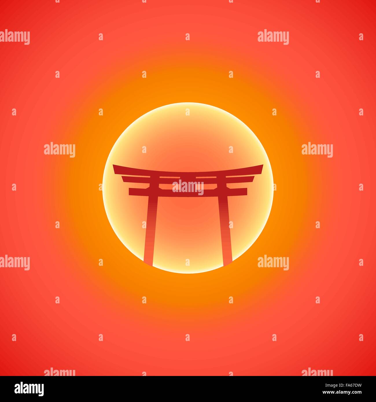 Japan architecture Stock Vector Images - Alamy