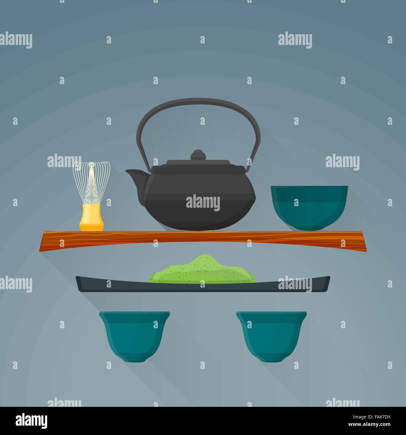 Organic matcha japanese tea Stock Vector Images - Alamy