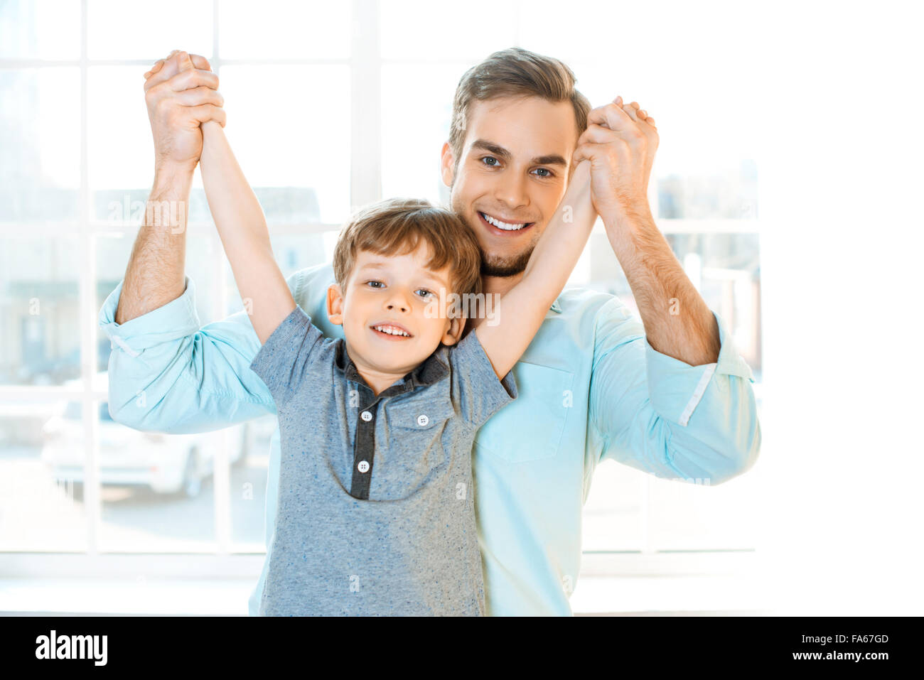 Young handsome father little baby hi-res stock photography and images ...