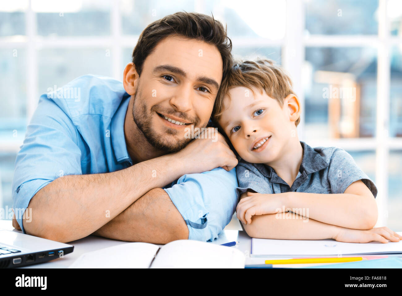 Young handsome father little baby hi-res stock photography and images ...