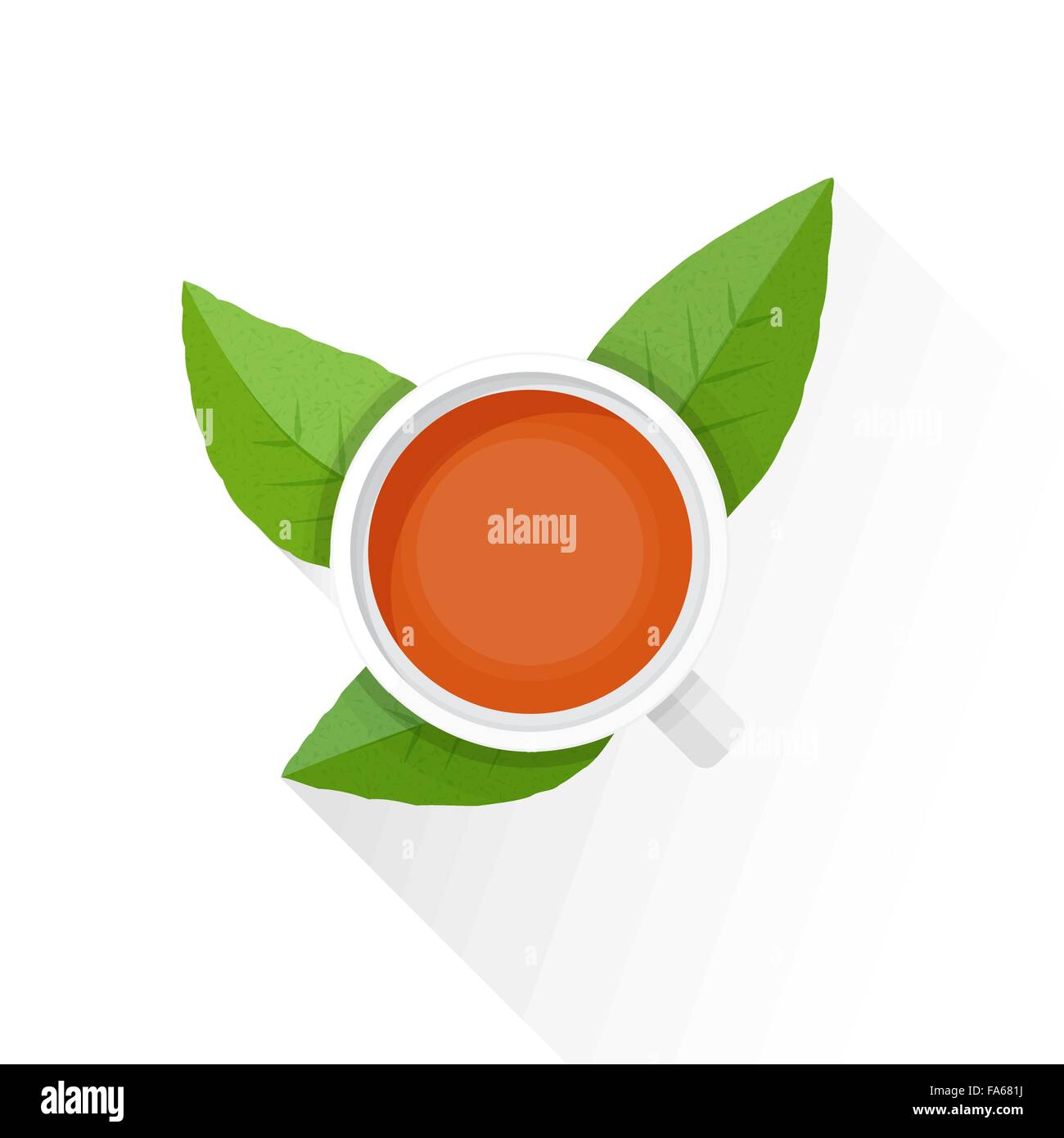 Tea cup illustration Stock Vector Images - Alamy
