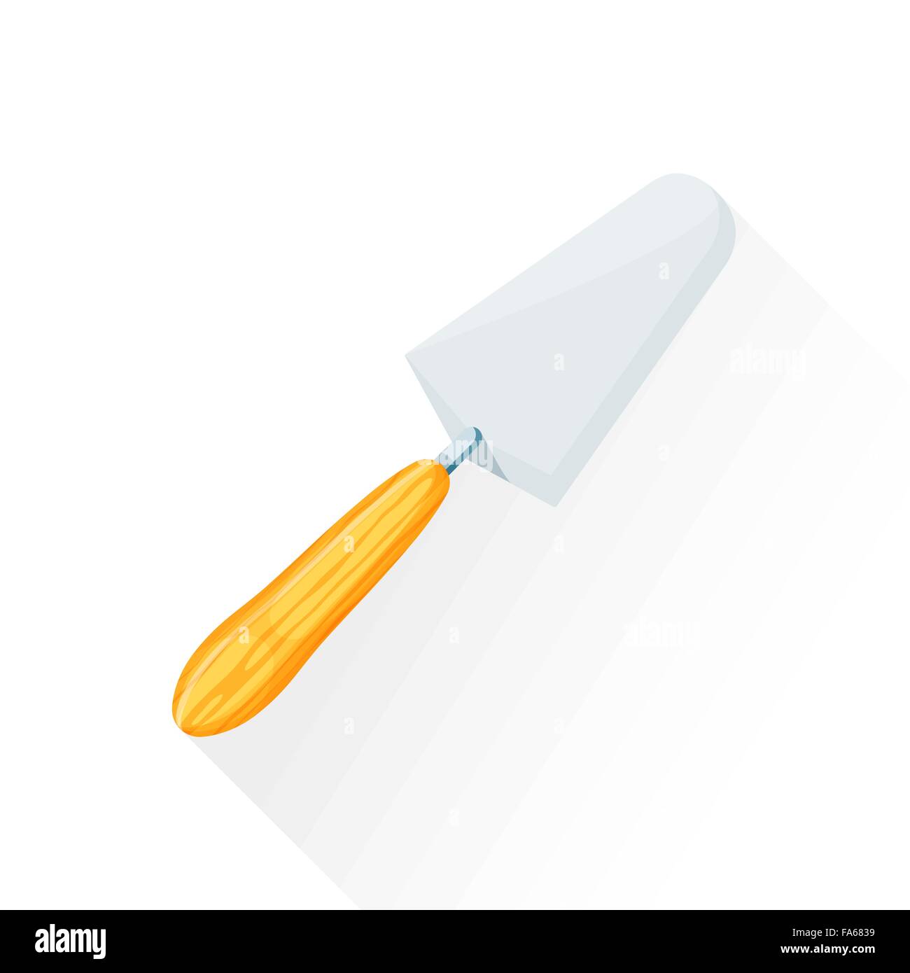 vector colored flat design house remodel construction spatula wooden ...