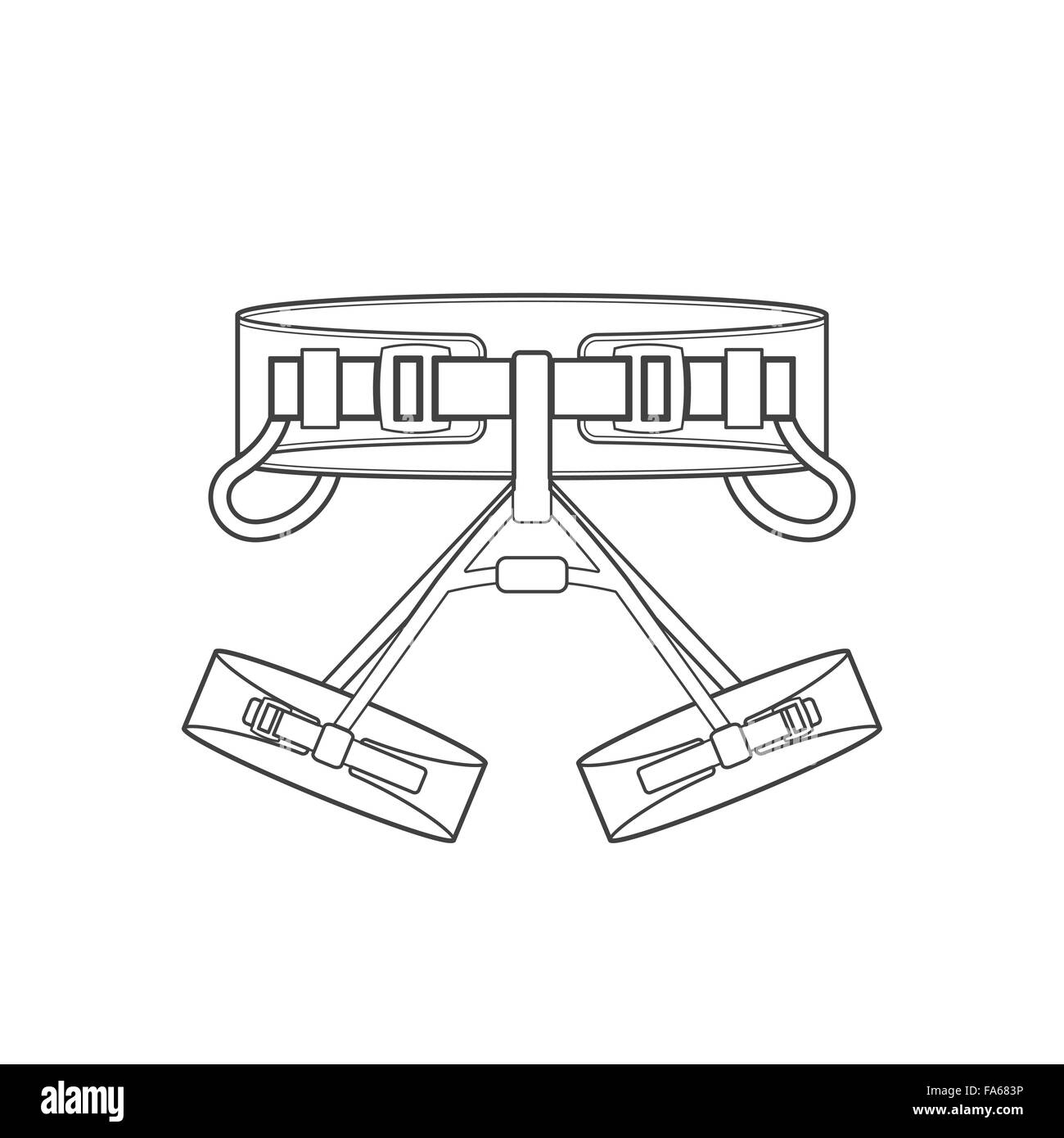 Safety harness vector vectors hi-res stock photography and images - Alamy