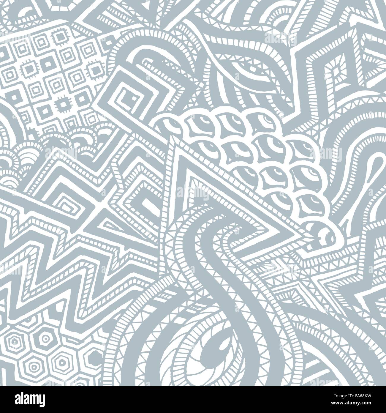 vector gray abstract monochrome zentangle hand drawn doodle background ...