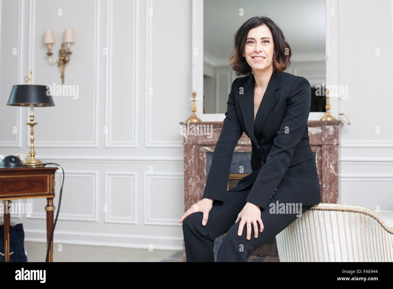 Brazilian actress Fernanda Torres during an interview Stock Photo - Alamy