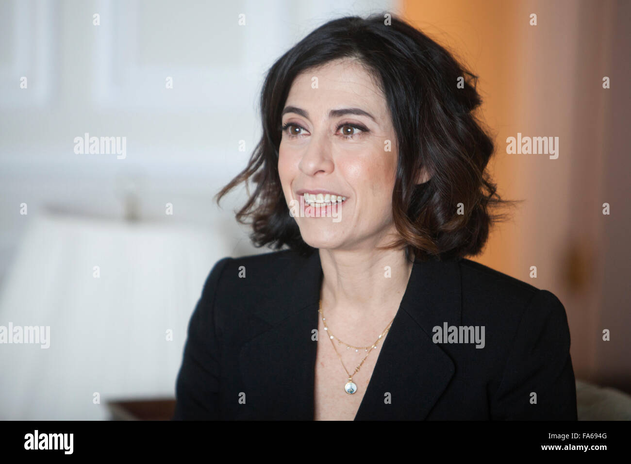 Brazilian actress Fernanda Torres during an interview Stock Photo - Alamy