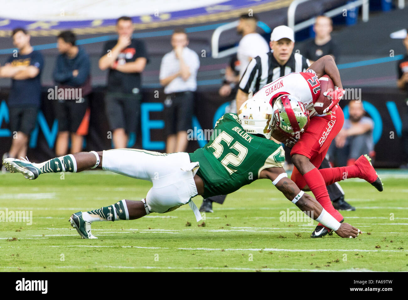 Miami FL, USA. 21st Dec, 2015. South Florida Bulls linebacker Zack ...