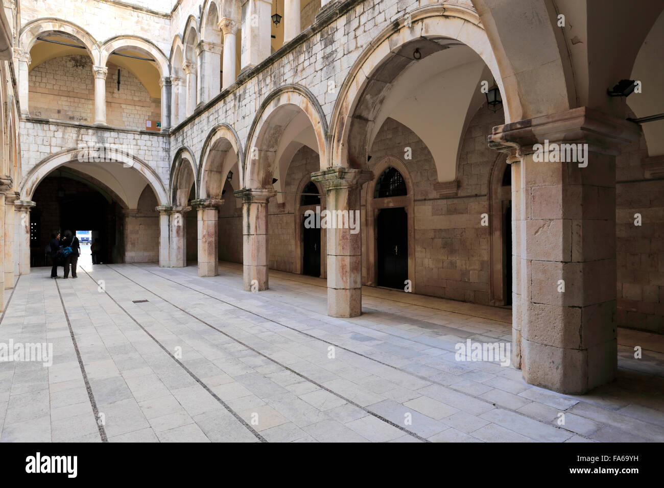 The Memorial Rooms in the Sponza palace, Main Street of Dubrovnik ...