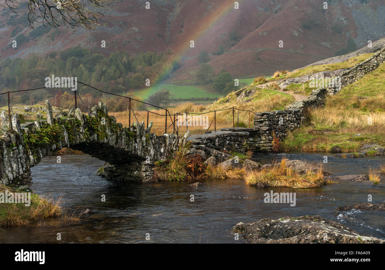 Slaters Bridge In Lake District Stock Photos & Slaters Bridge In Lake ...