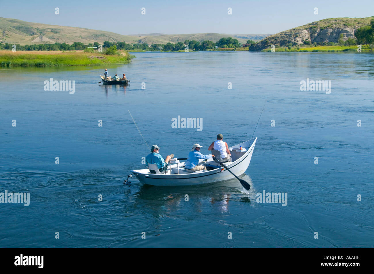 Boating on Missouri River, Pelican Point Fishing Access Site, Missouri ...