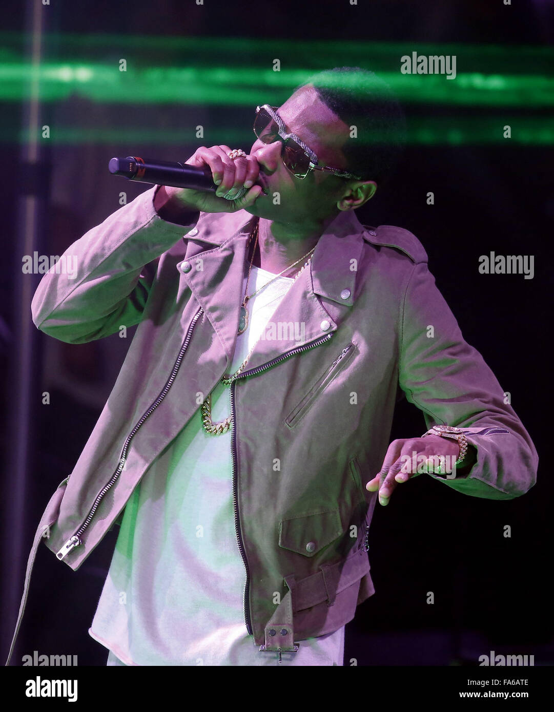 Hip-hop artist Fabolous celebrates his birthday at Drai's Beach Club at ...
