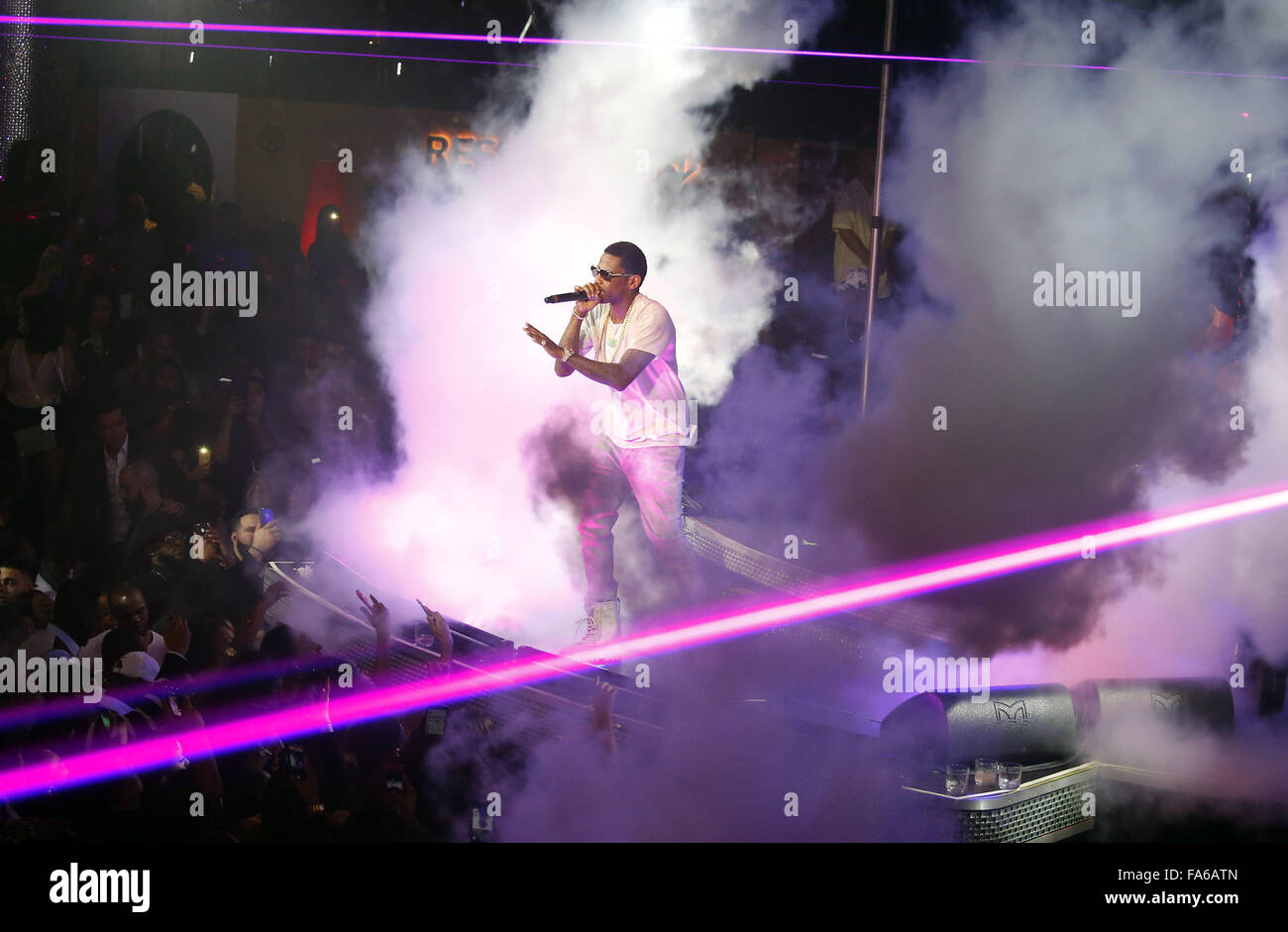 Hip-hop artist Fabolous celebrates his birthday at Drai's Beach Club at ...