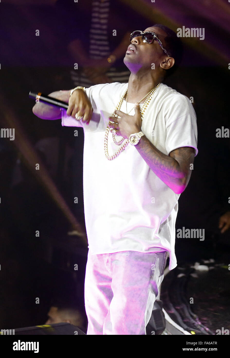 Hip-hop artist Fabolous celebrates his birthday at Drai's Beach Club at ...