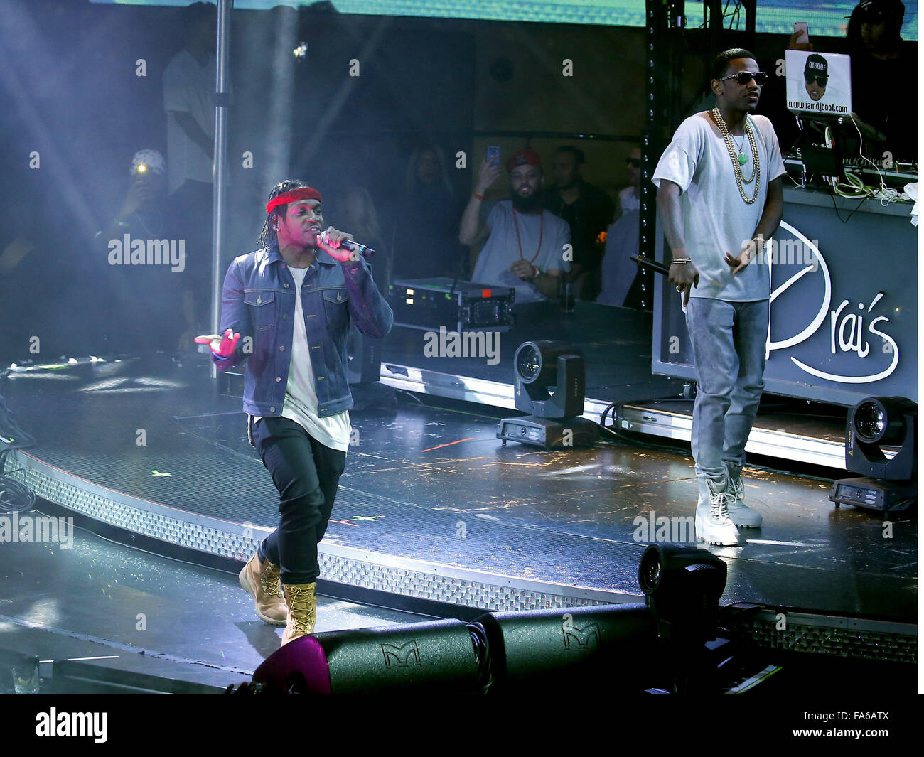 Hip-hop artist Fabolous celebrates his birthday at Drai's Beach Club at ...