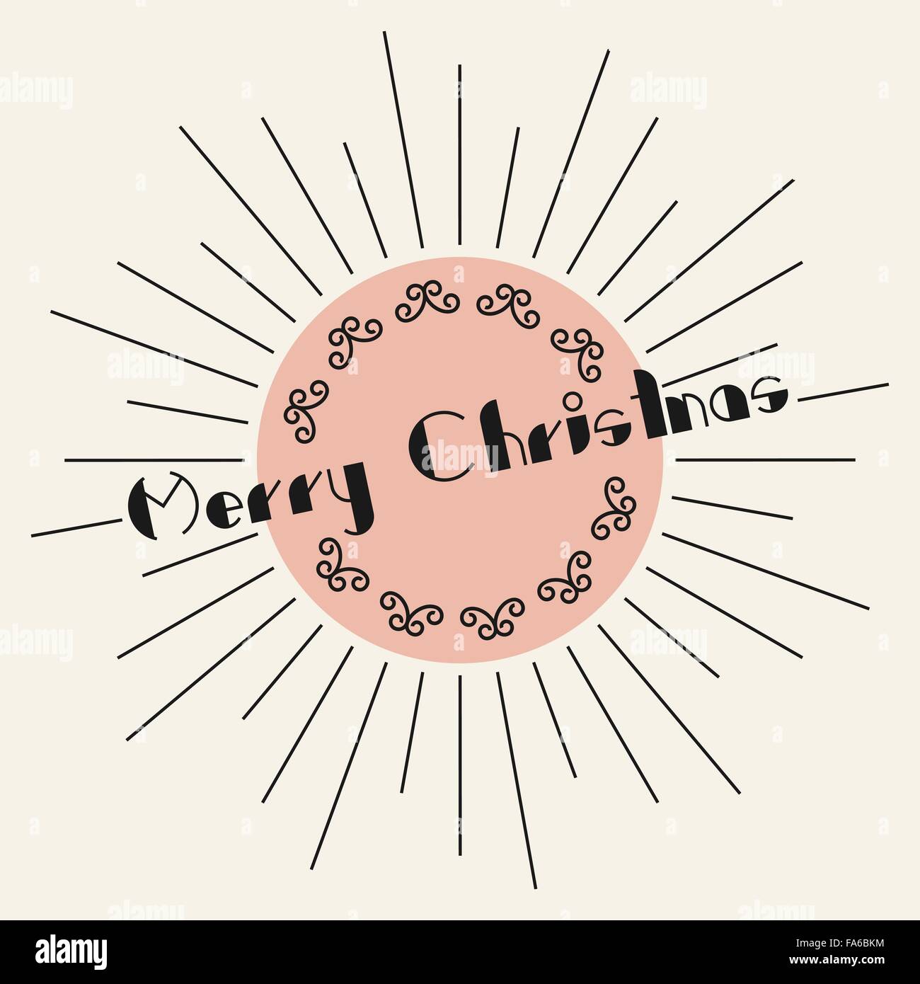 Inscription merry christmas lettering Stock Vector Images - Alamy