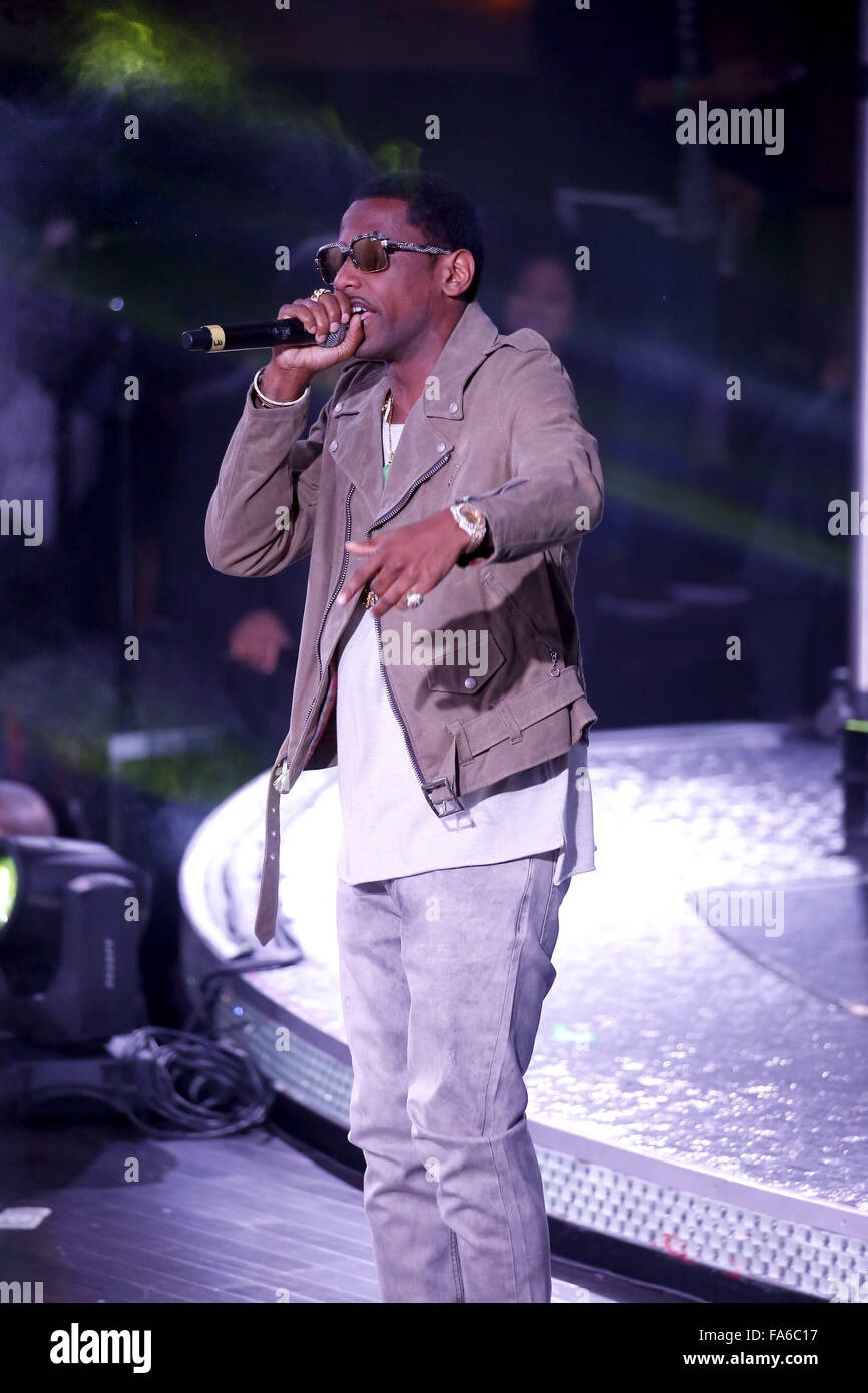 Hip-hop artist Fabolous celebrates his birthday at Drai's Beach Club at ...