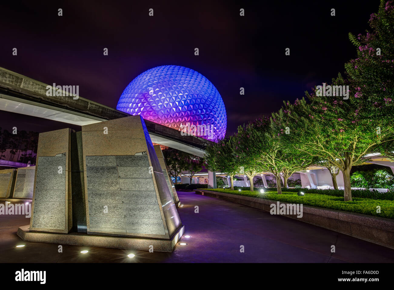 Epcot Spaceship Earth Stock Photo - Alamy