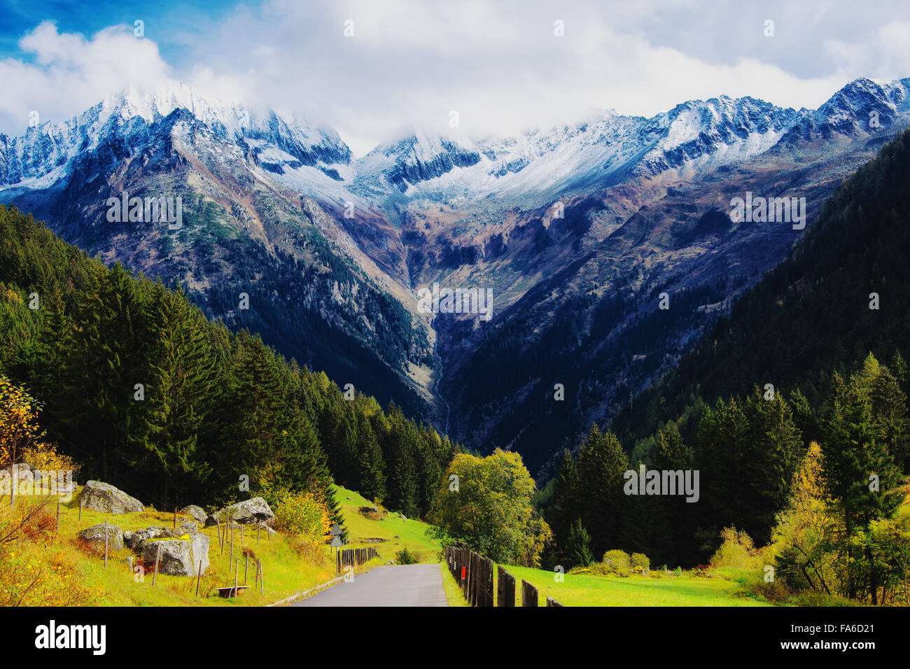 Switzerland alps road hi-res stock photography and images - Alamy