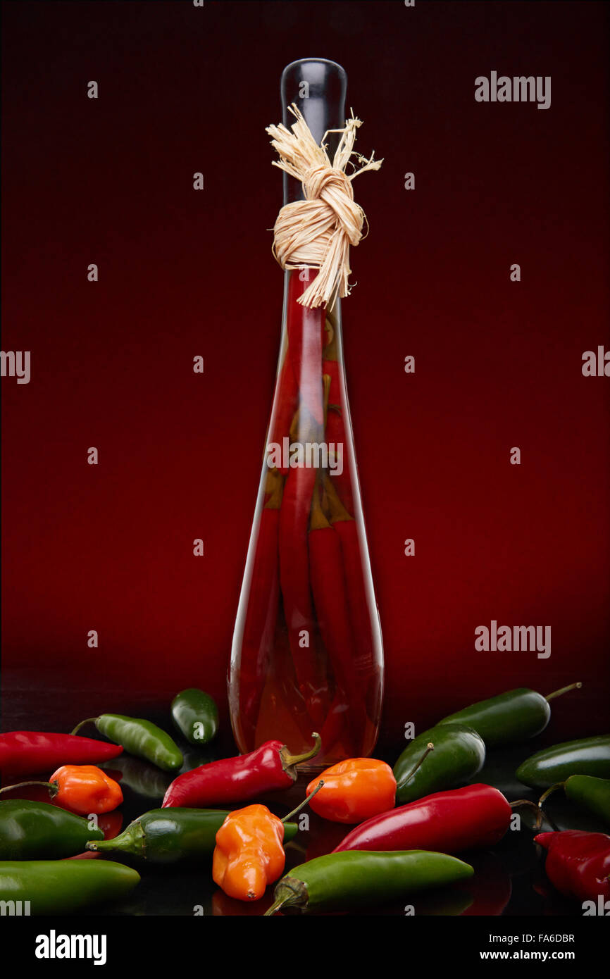 Chilli oil bottle hi-res stock photography and images - Alamy