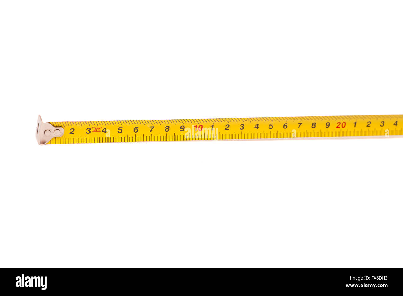 tape measure isolated on white background Stock Photo - Alamy