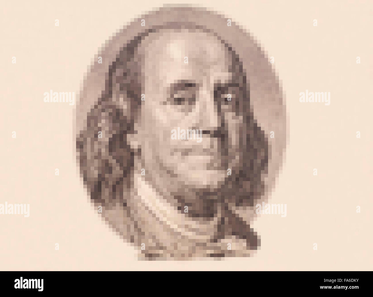 Portrait of U.S. president Benjamin Franklin Stock Photo - Alamy