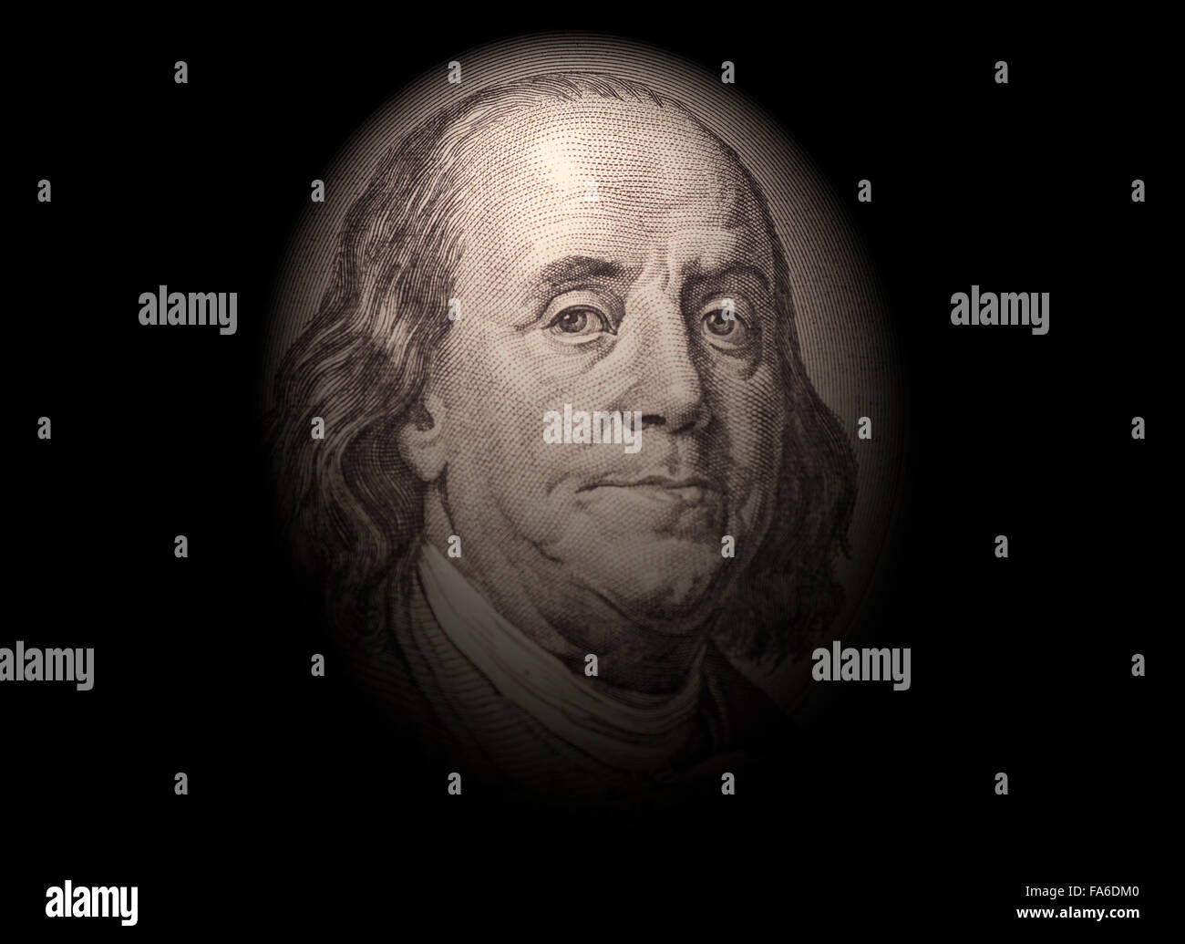 Portrait of U.S. president Benjamin Franklin Stock Photo - Alamy