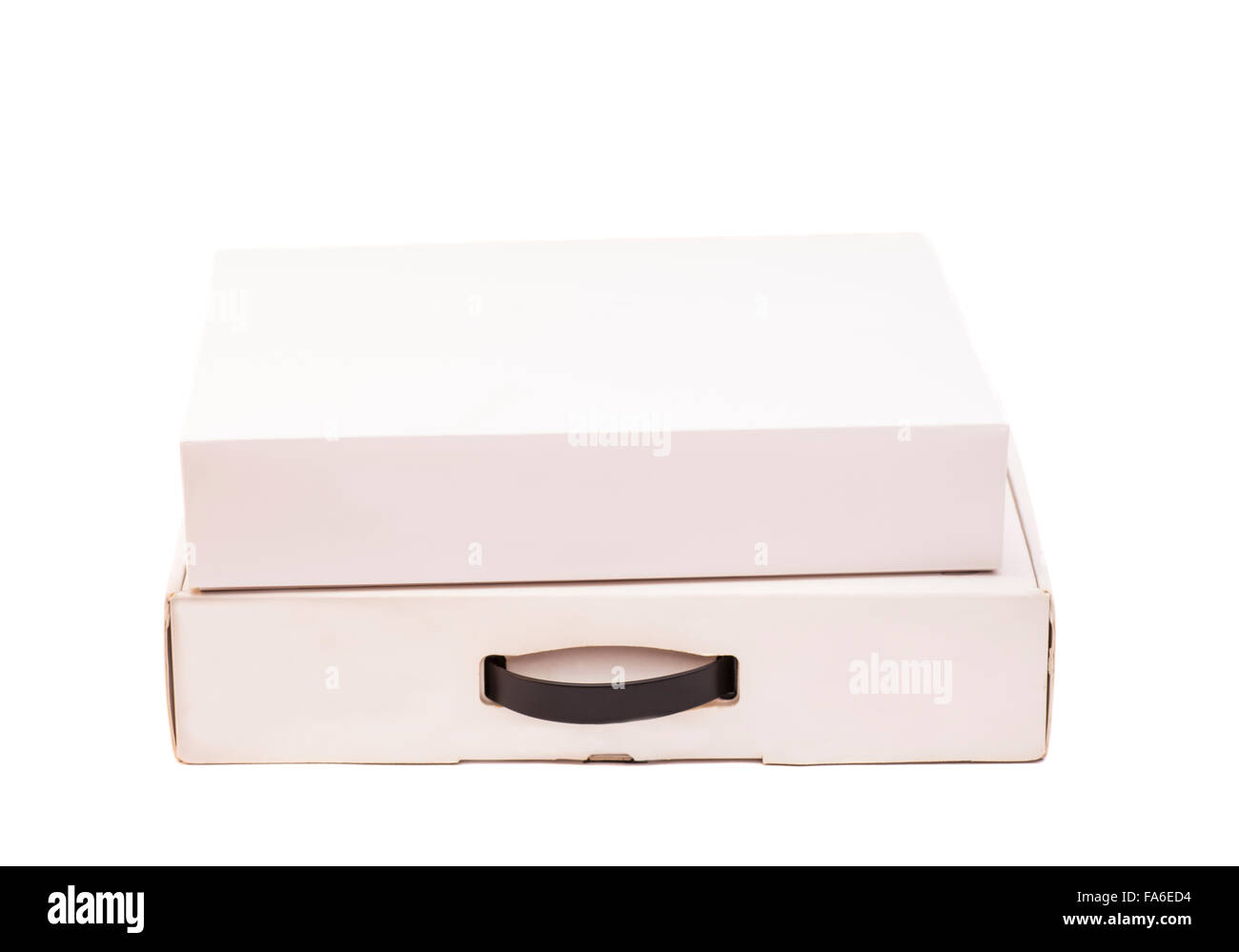 White Package Cardboard Box Stock Photo - Alamy