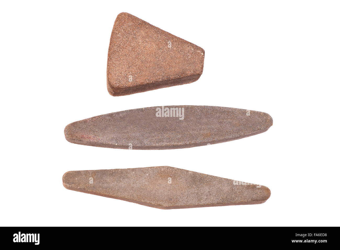 Whetstones isolated on white background Stock Photo - Alamy